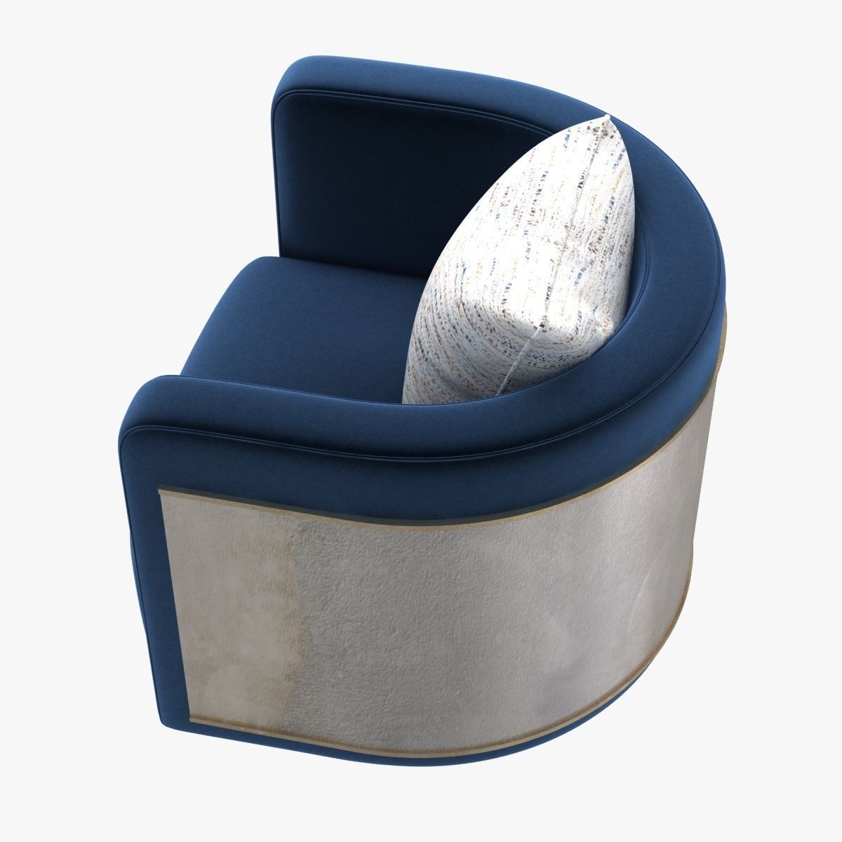 Promemoria pervinca swivel armchair 3D model | CGTrader
