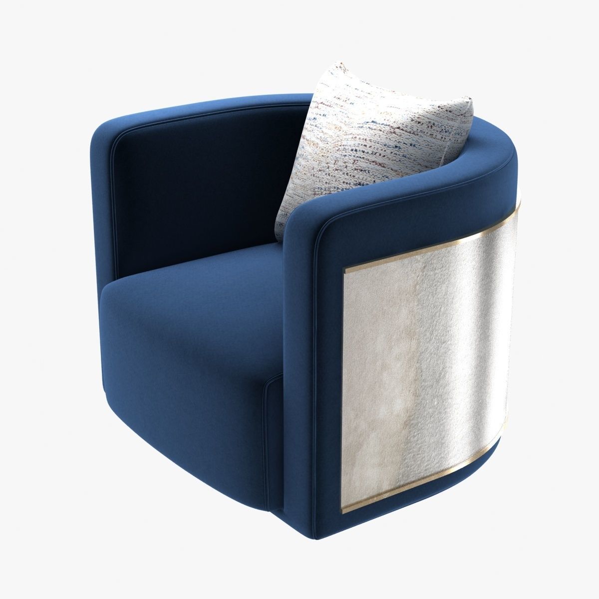 Promemoria pervinca swivel armchair 3D model | CGTrader