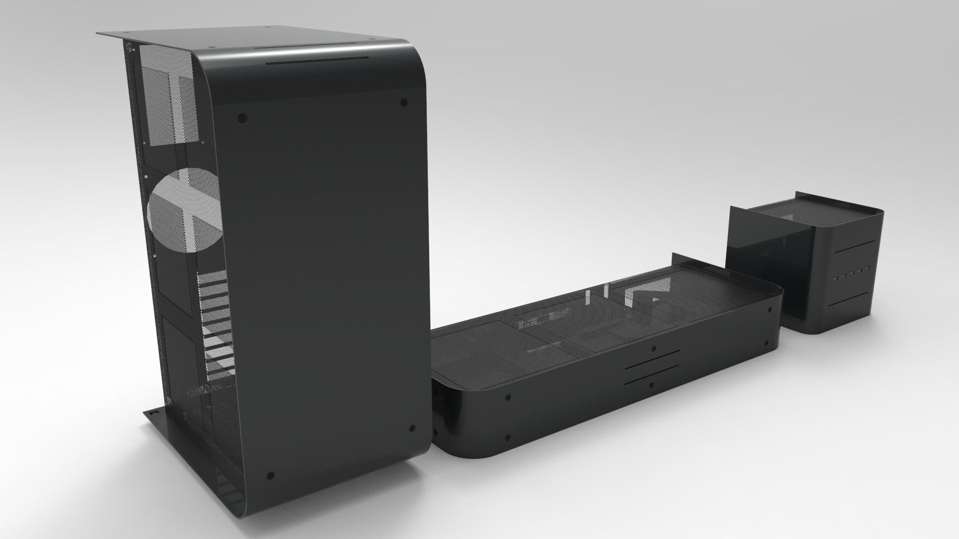 Metal PC cases idea free 3D model | CGTrader