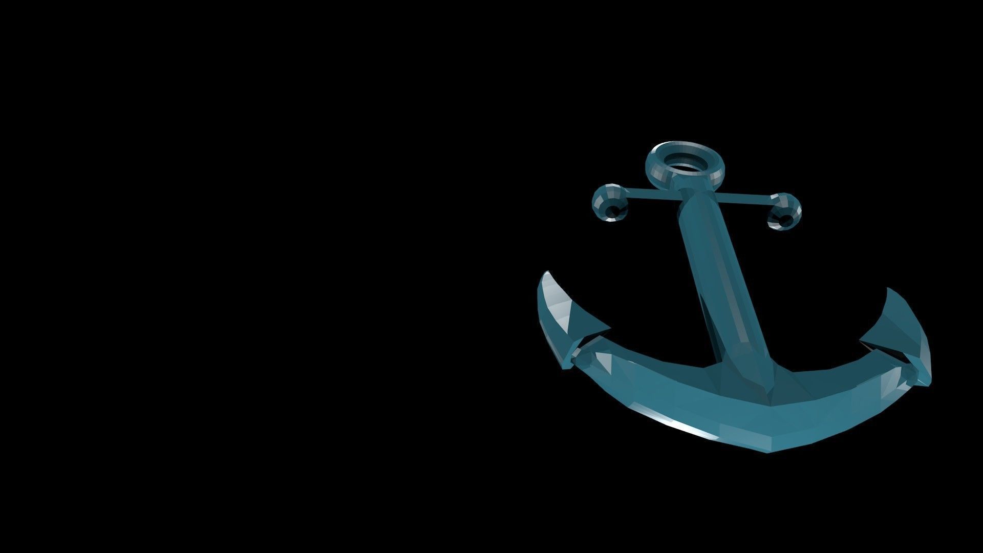 3D model Low poly anchor VR / AR / low-poly | CGTrader