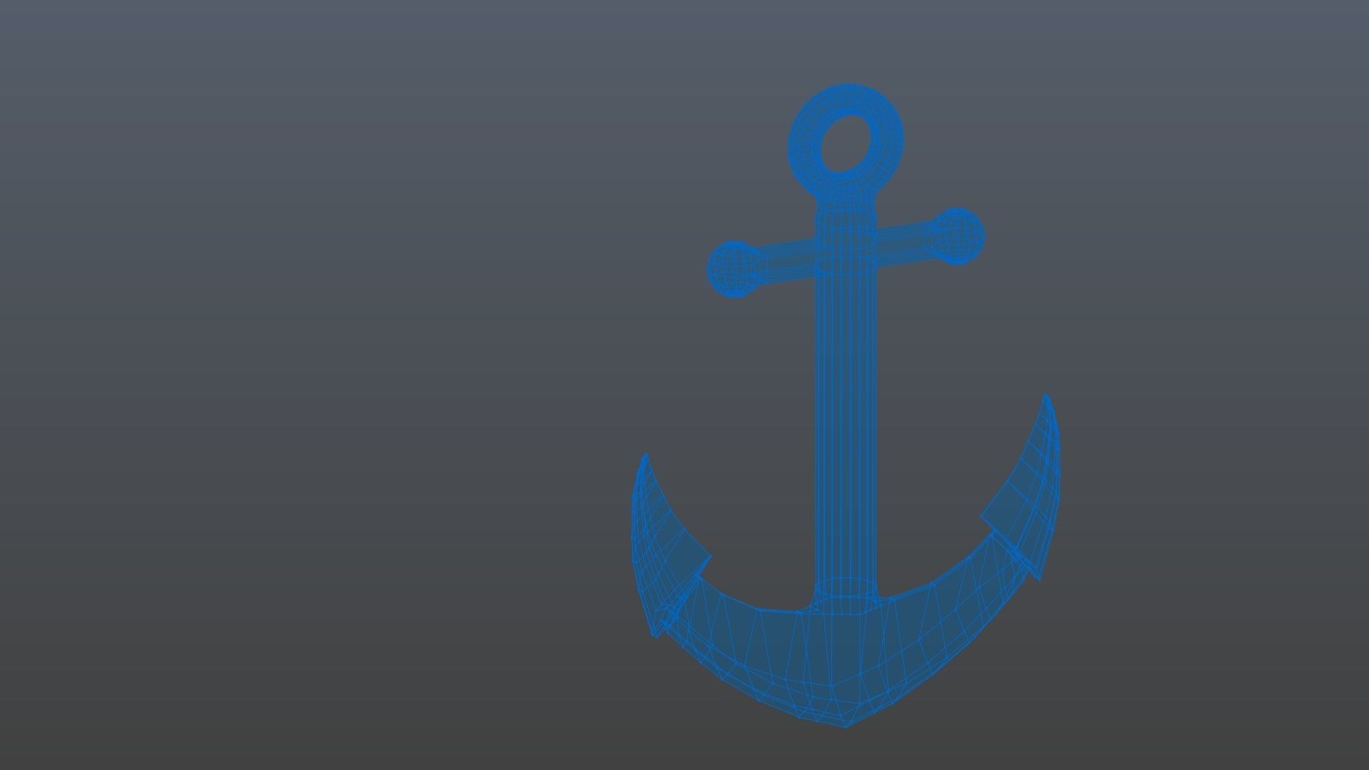 3D model Low poly anchor VR / AR / low-poly | CGTrader