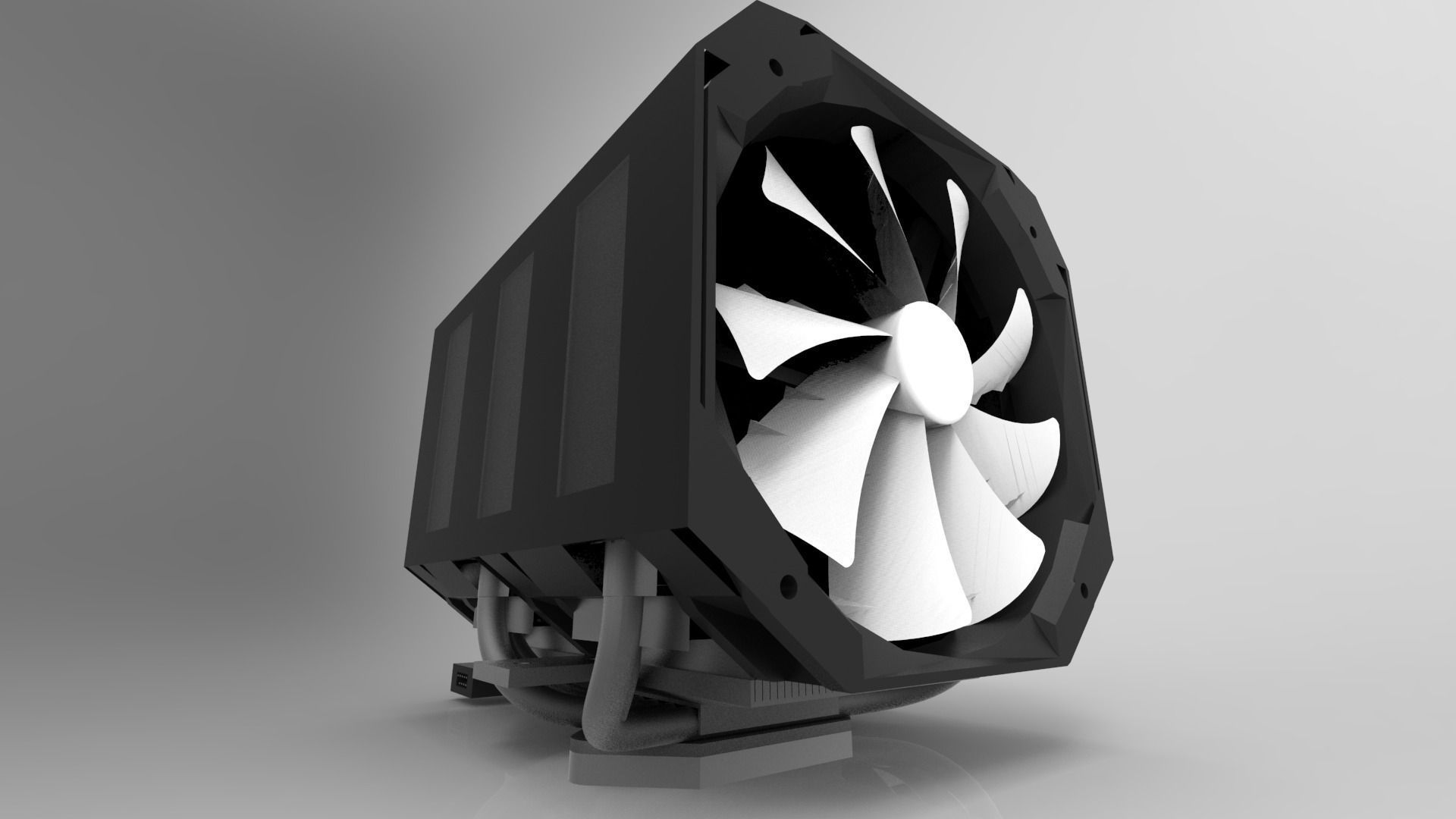 Phanteks extreme edition CPU cooler idea free 3D model | CGTrader