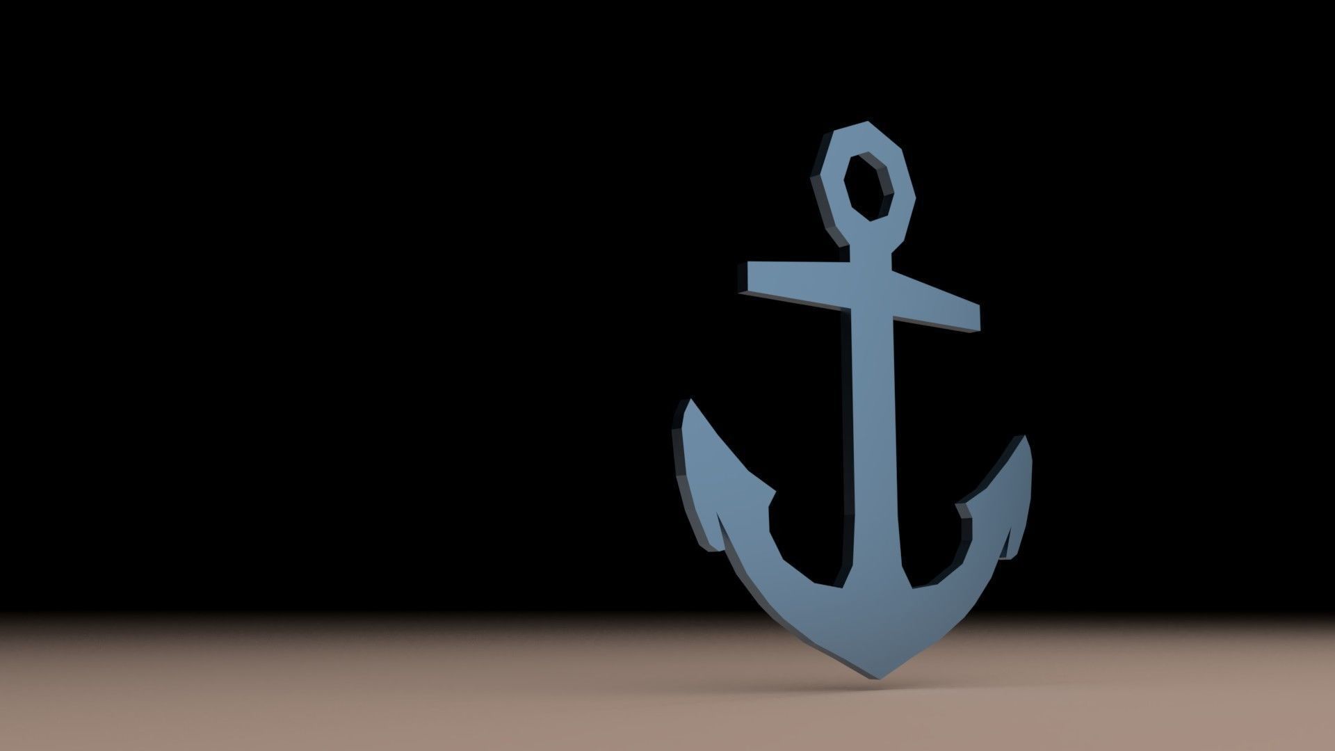 3D model Low poly anchor 1 VR / AR / low-poly | CGTrader