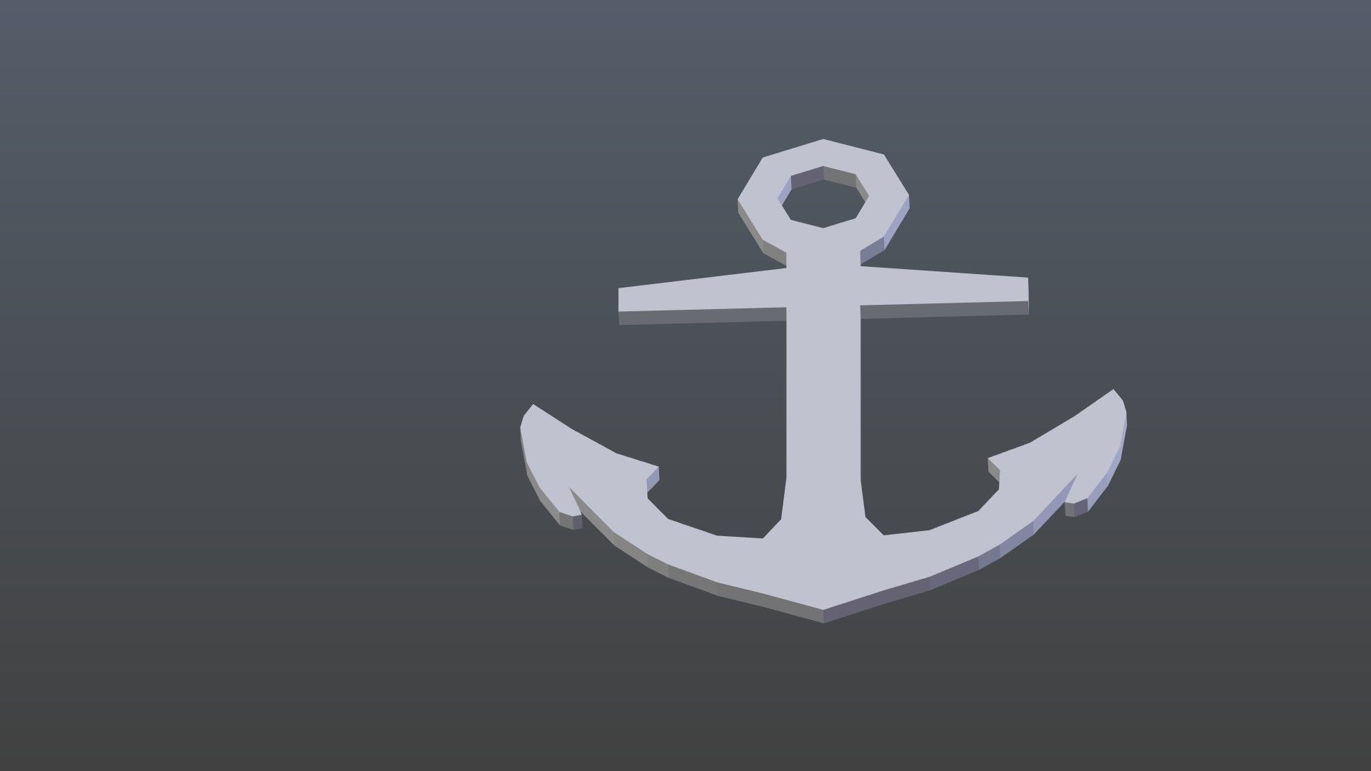 3D model Low poly anchor 1 VR / AR / low-poly | CGTrader