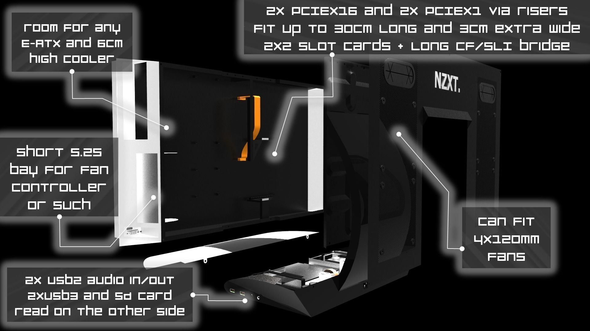 NZXT Alien 1030 and 1010 AiO PC case idea free 3D model | CGTrader