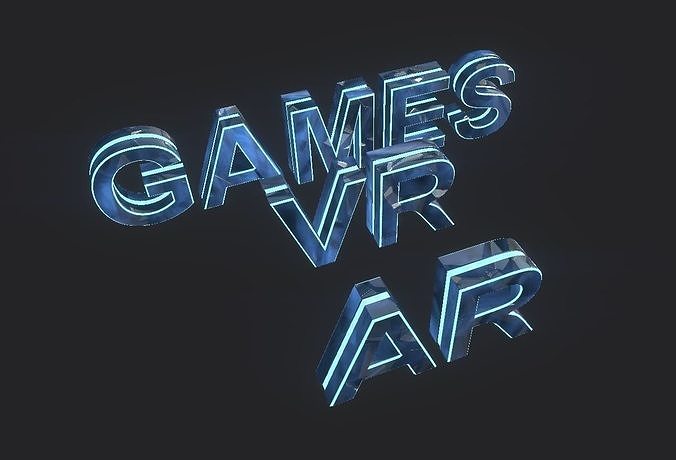 Game VR AR Text 3D model | CGTrader