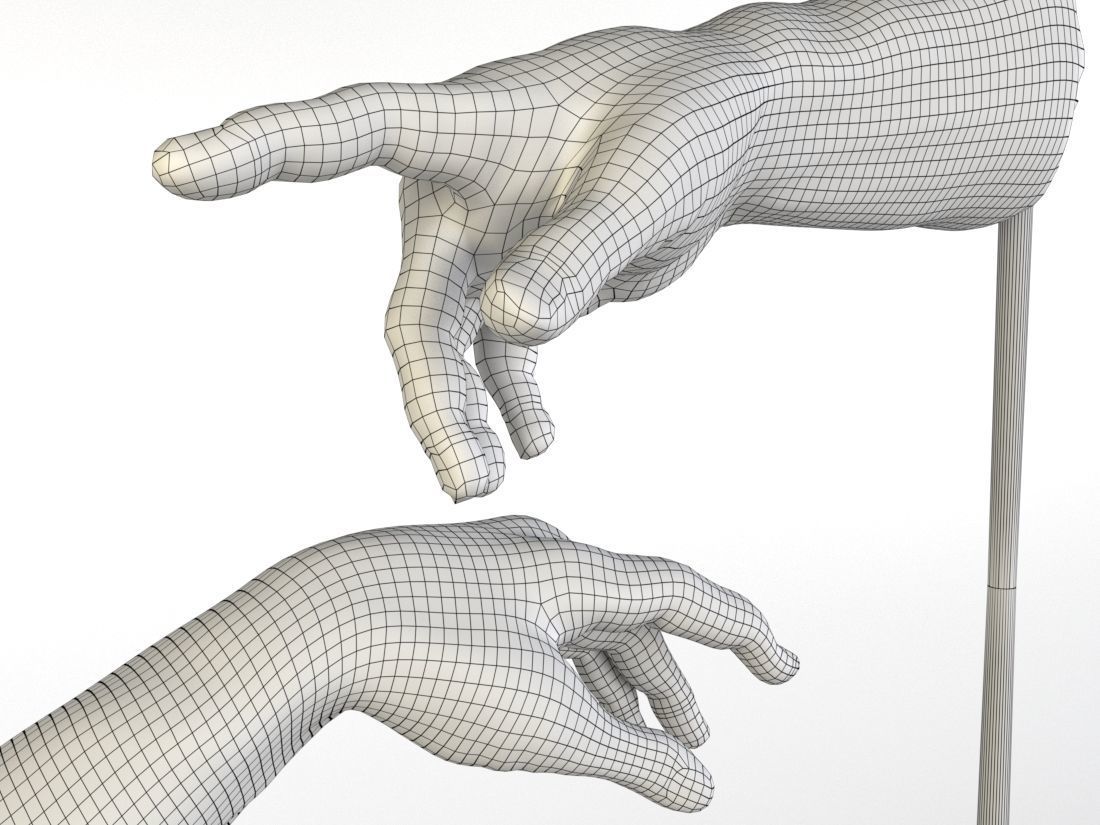 The Creation of Adam 3D model | CGTrader