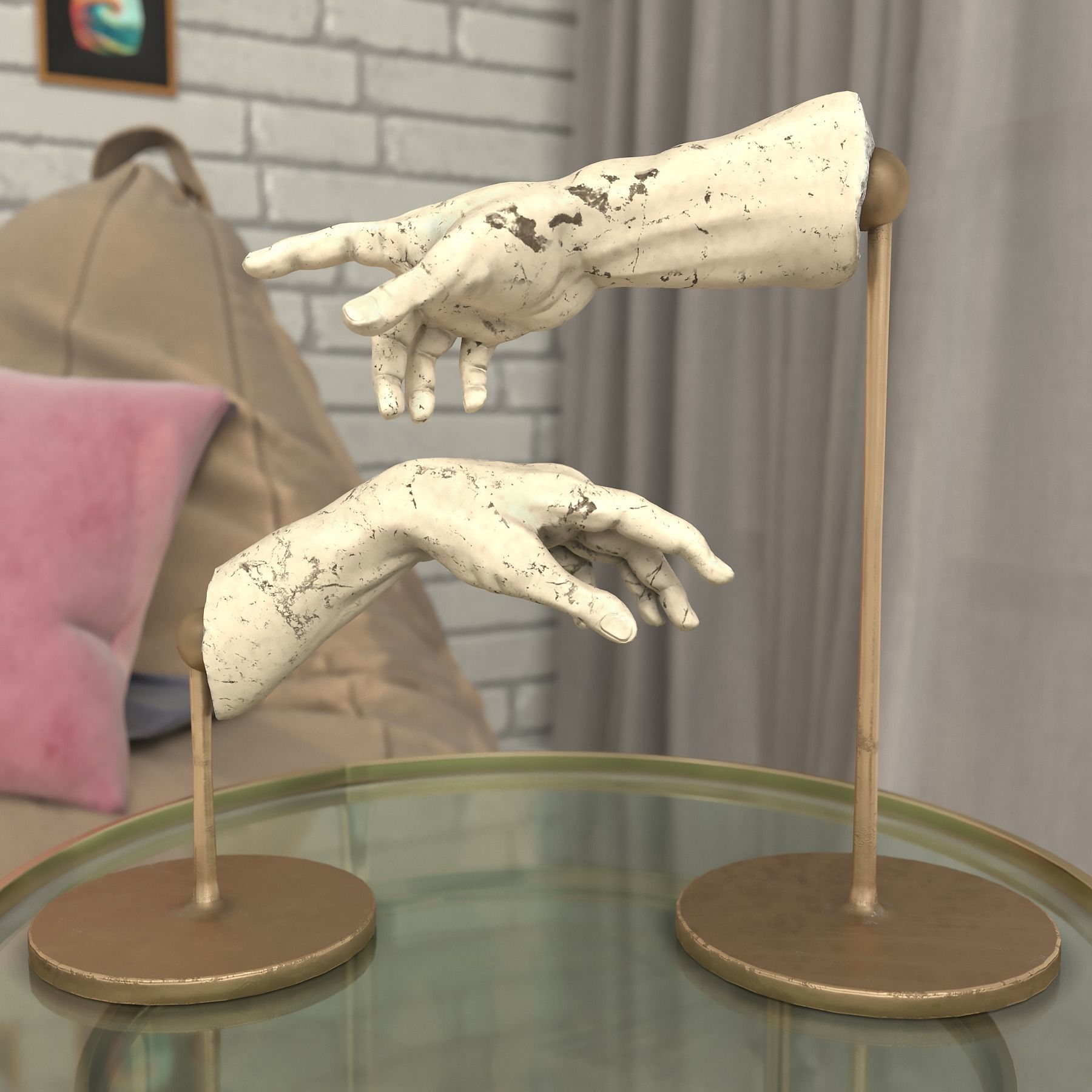 The Creation of Adam 3D model | CGTrader