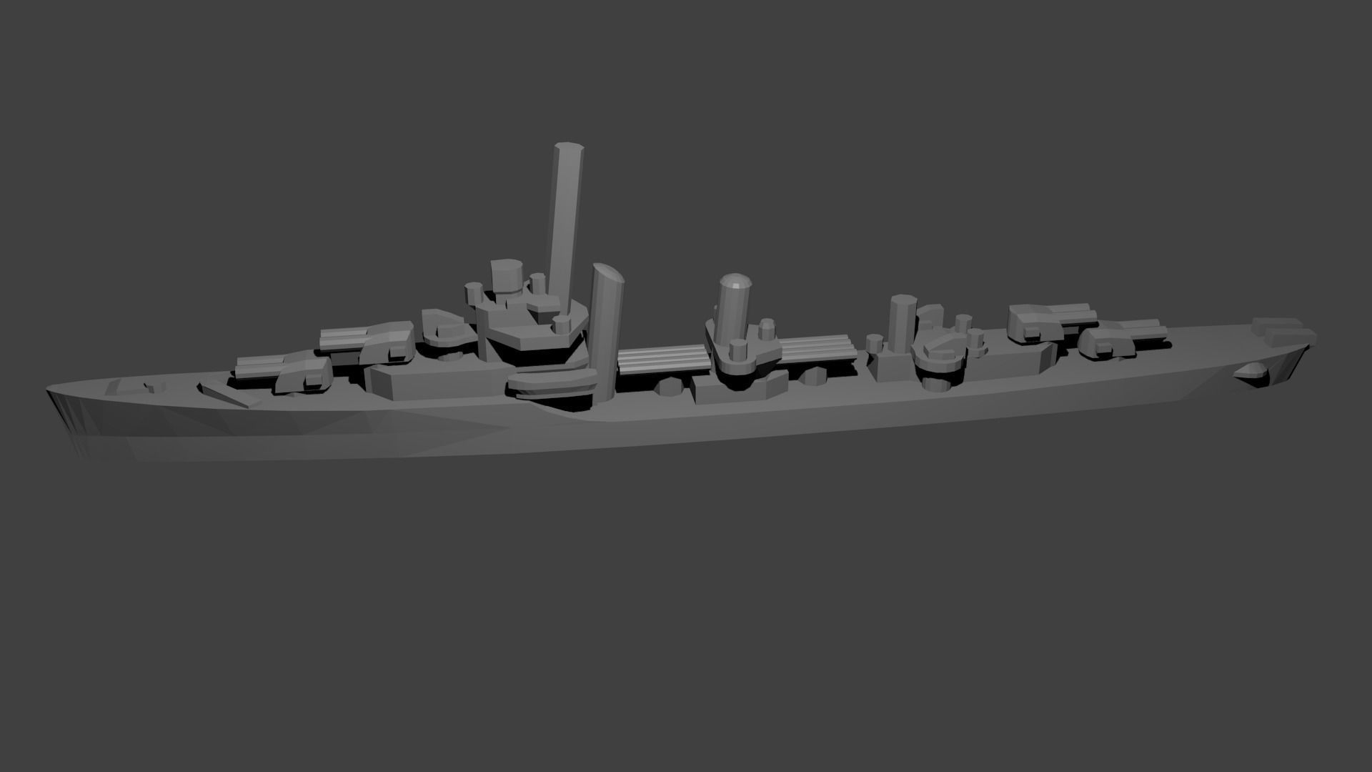 US Porter Class Destroyer Warship 3D model 3D printable | CGTrader