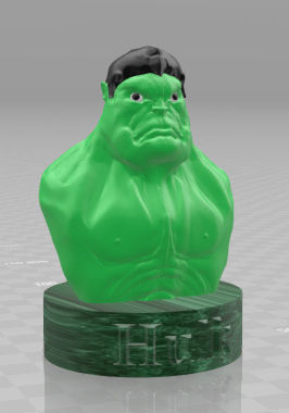 Hulk half body 3D model 3D printable | CGTrader