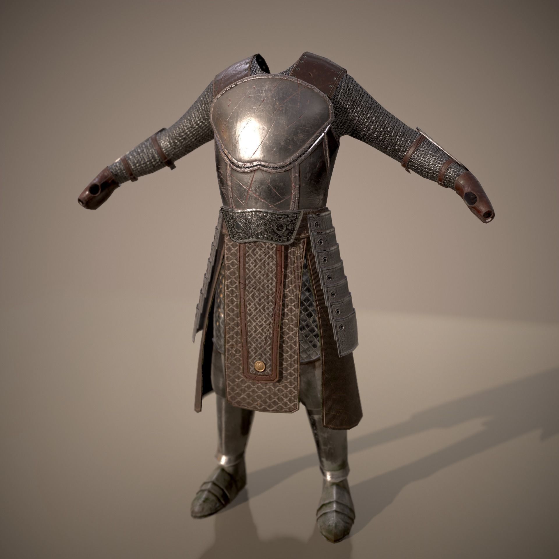 3D model HIE Game Ready Body Armor D180612 VR / AR / low-poly | CGTrader