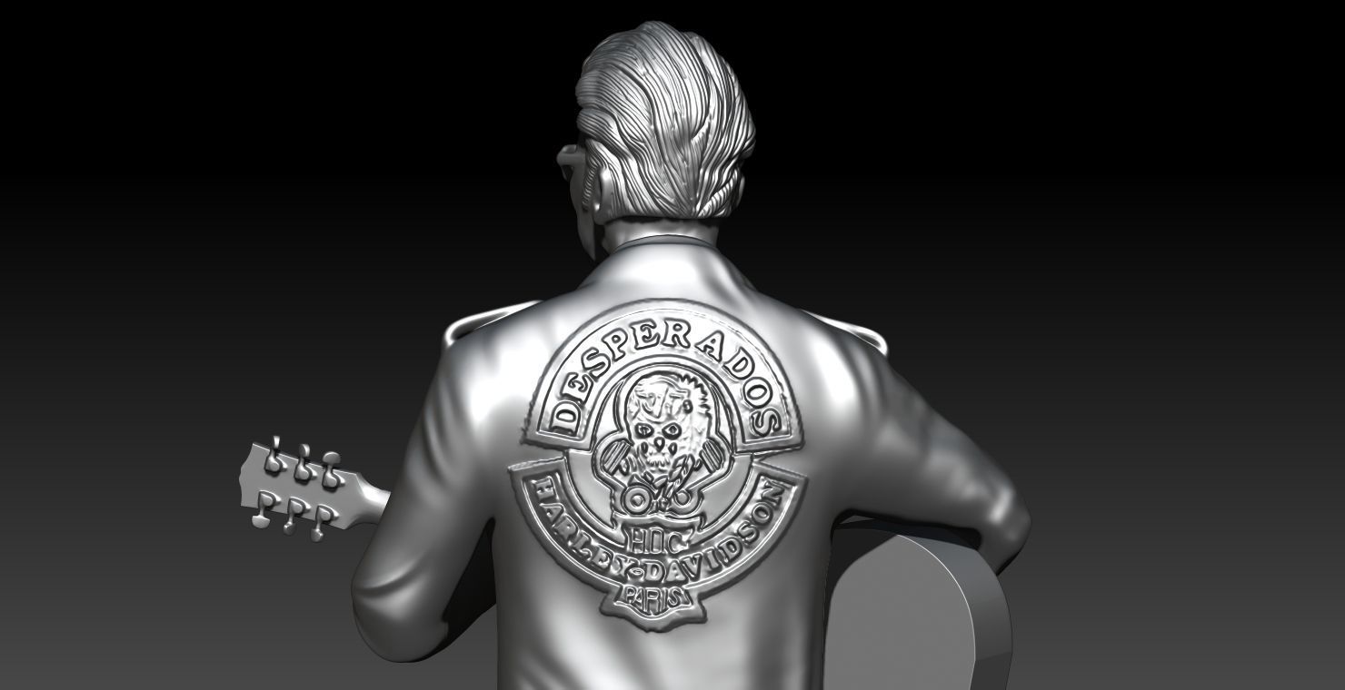 johnny hallyday 3d print 3D model 3D printable | CGTrader