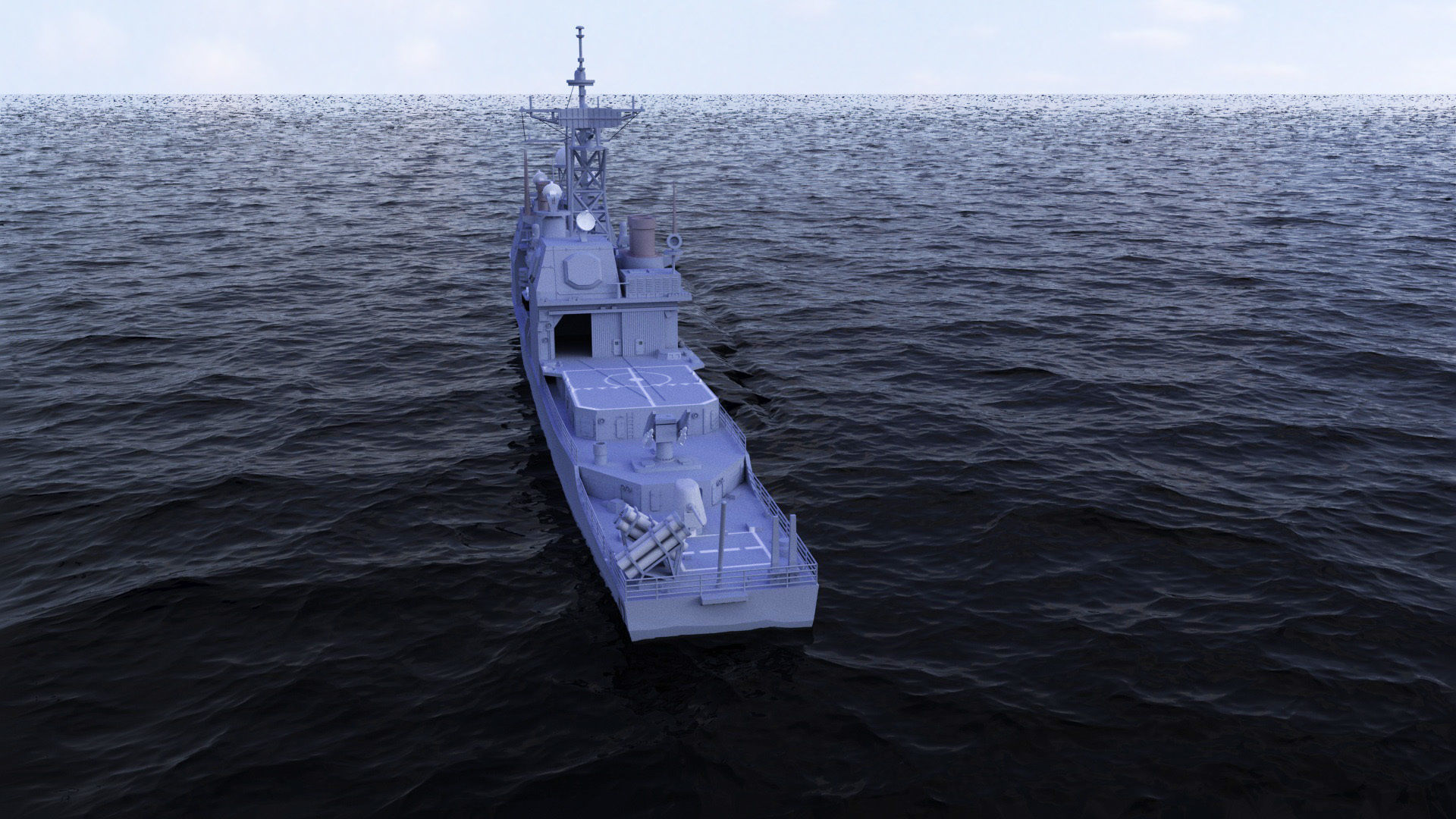 Class Cruiser CG47 USS Ticonderoga 3D model | CGTrader