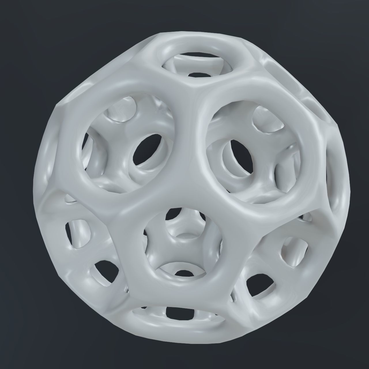 Beautiful ball with holes 3D print model 3D model 3D printable | CGTrader