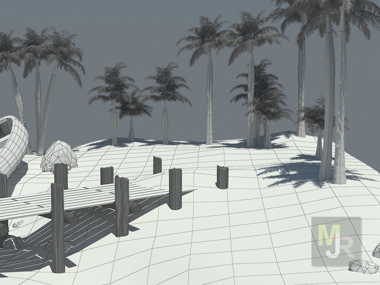 Cube Beach 3D model | CGTrader