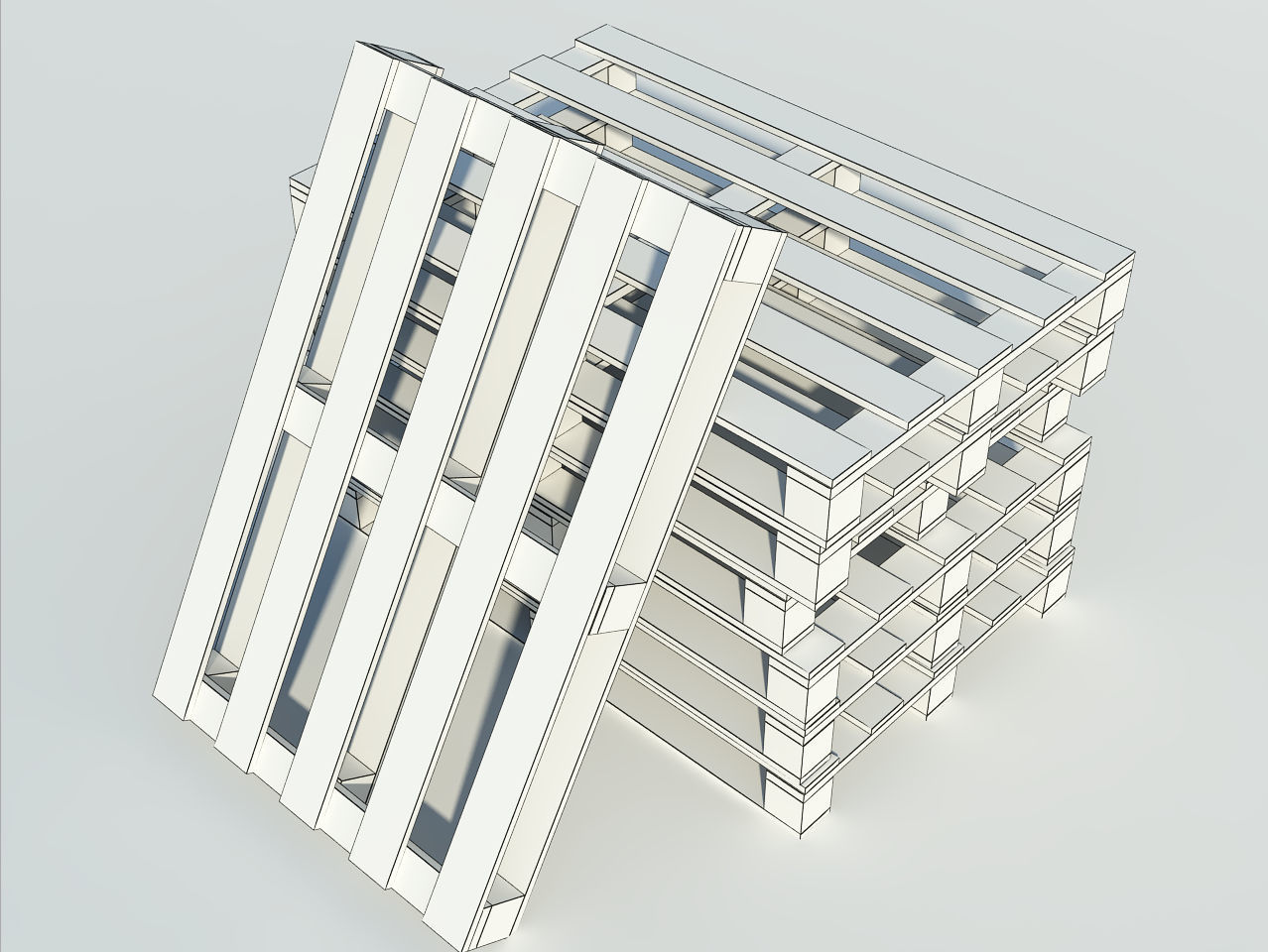 Wooden Pallet free 3D model | CGTrader