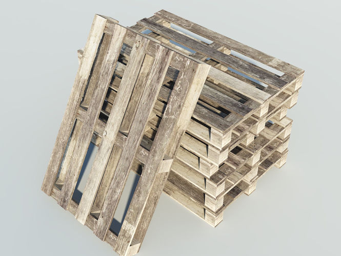 Wooden Pallet free 3D model | CGTrader