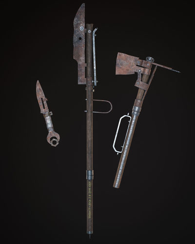 3D model Rusted weapon pack VR / AR / low-poly | CGTrader