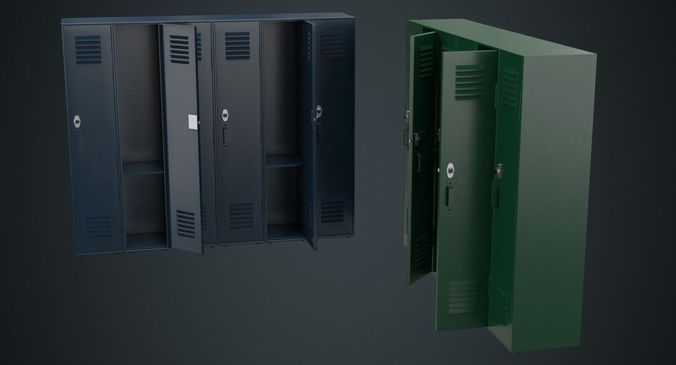 3D model Locker 1A VR / AR / low-poly | CGTrader