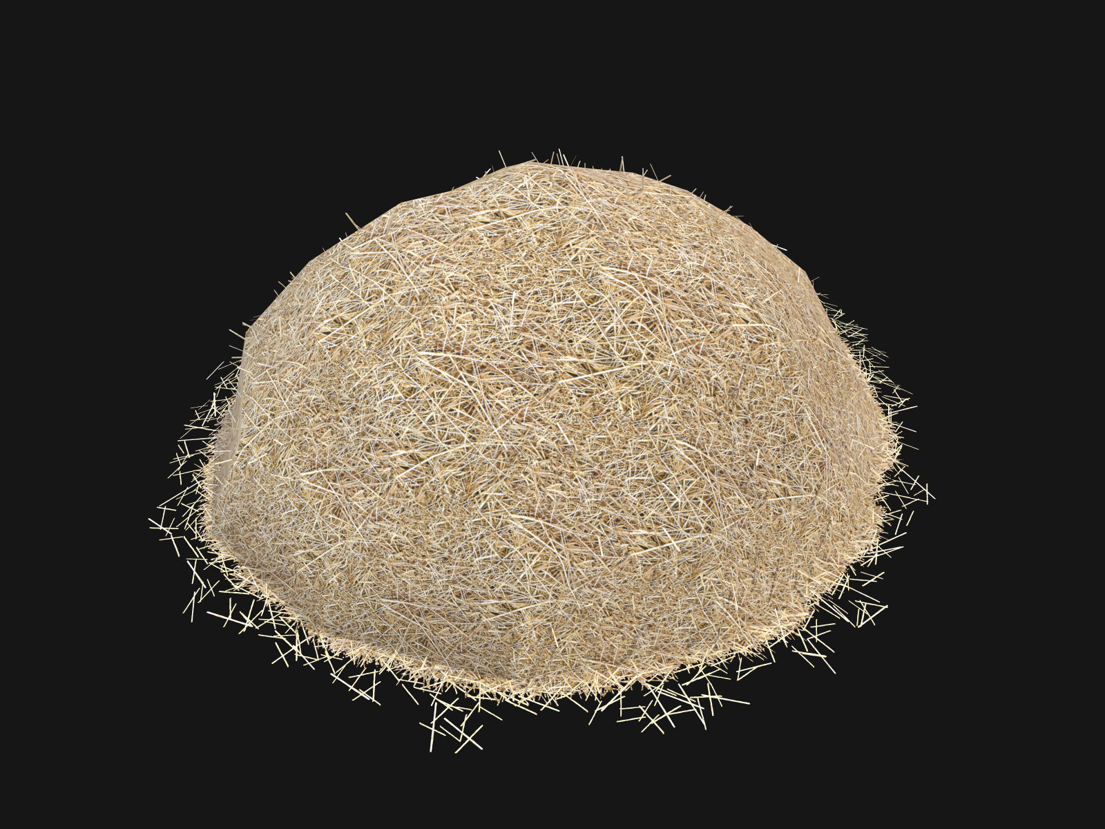 3D model Low Poly Hay Pile with LOD VR / AR / low-poly | CGTrader