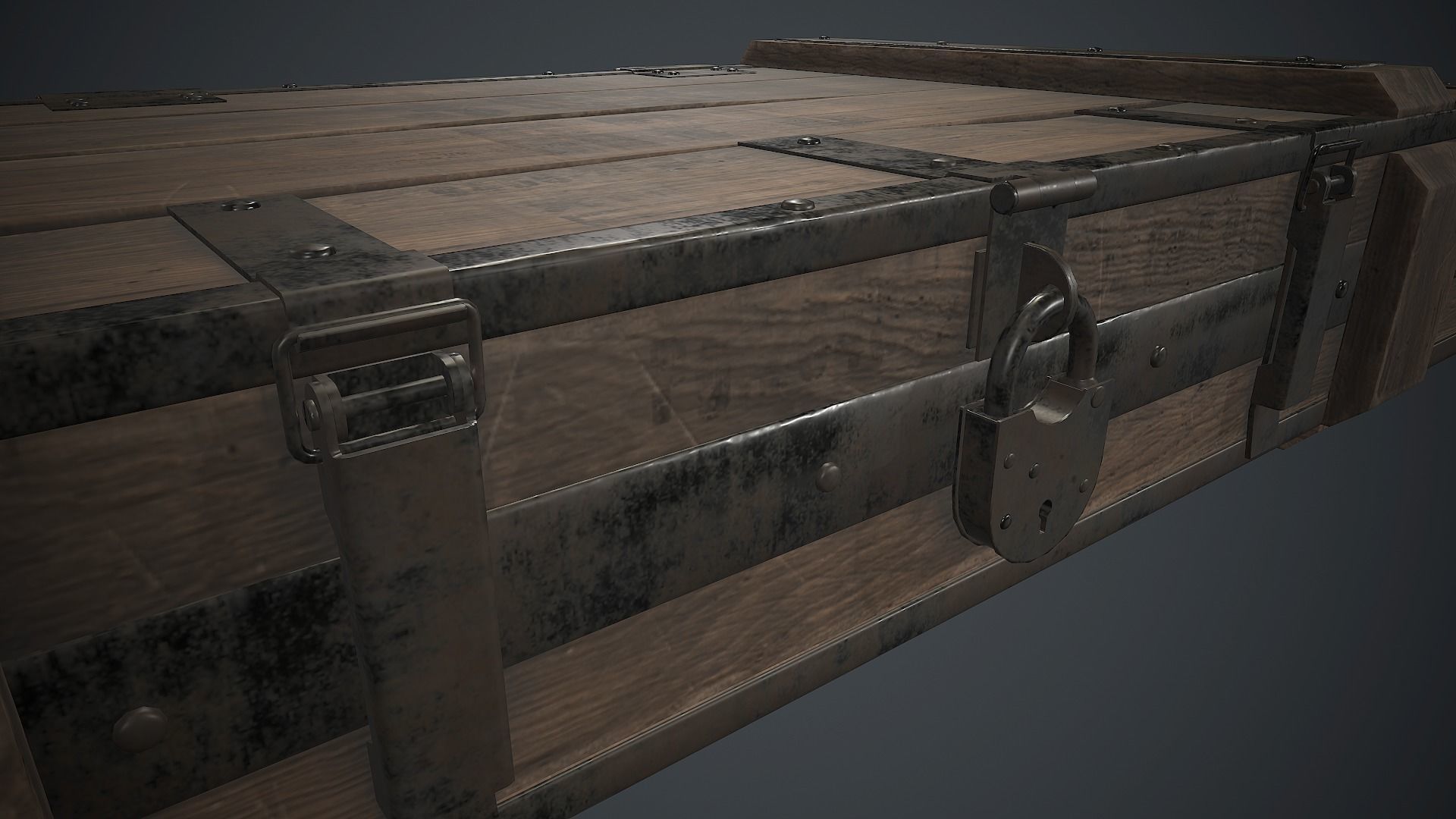 3D model Wooden Weapon Case 2 PBR Game Ready VR / AR / low-poly | CGTrader