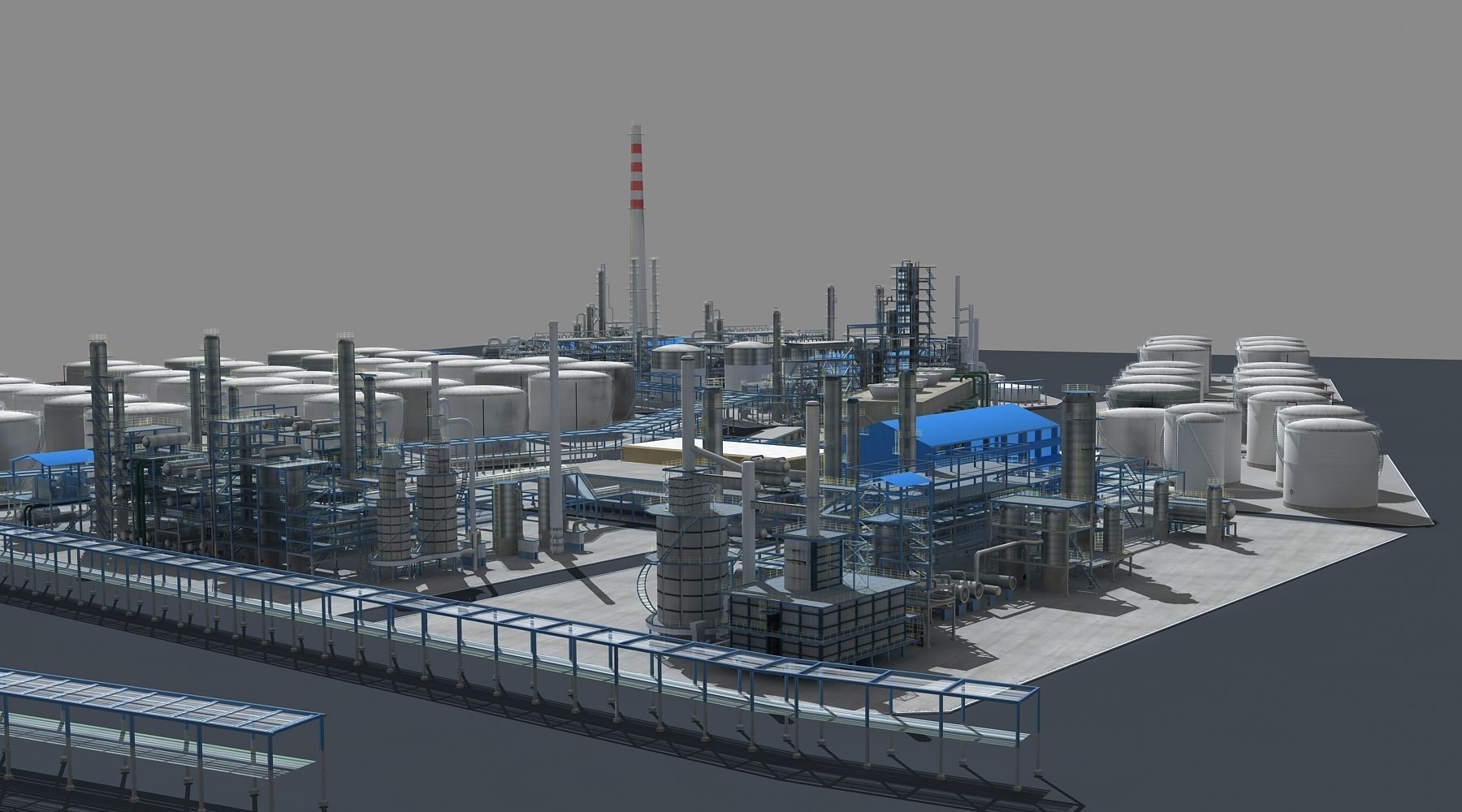 3D model Refinery VR / AR / low-poly | CGTrader