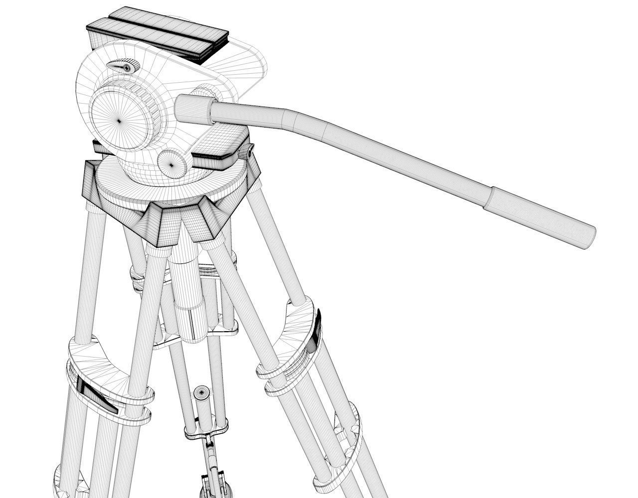 Camera-Tripod 3D model | CGTrader