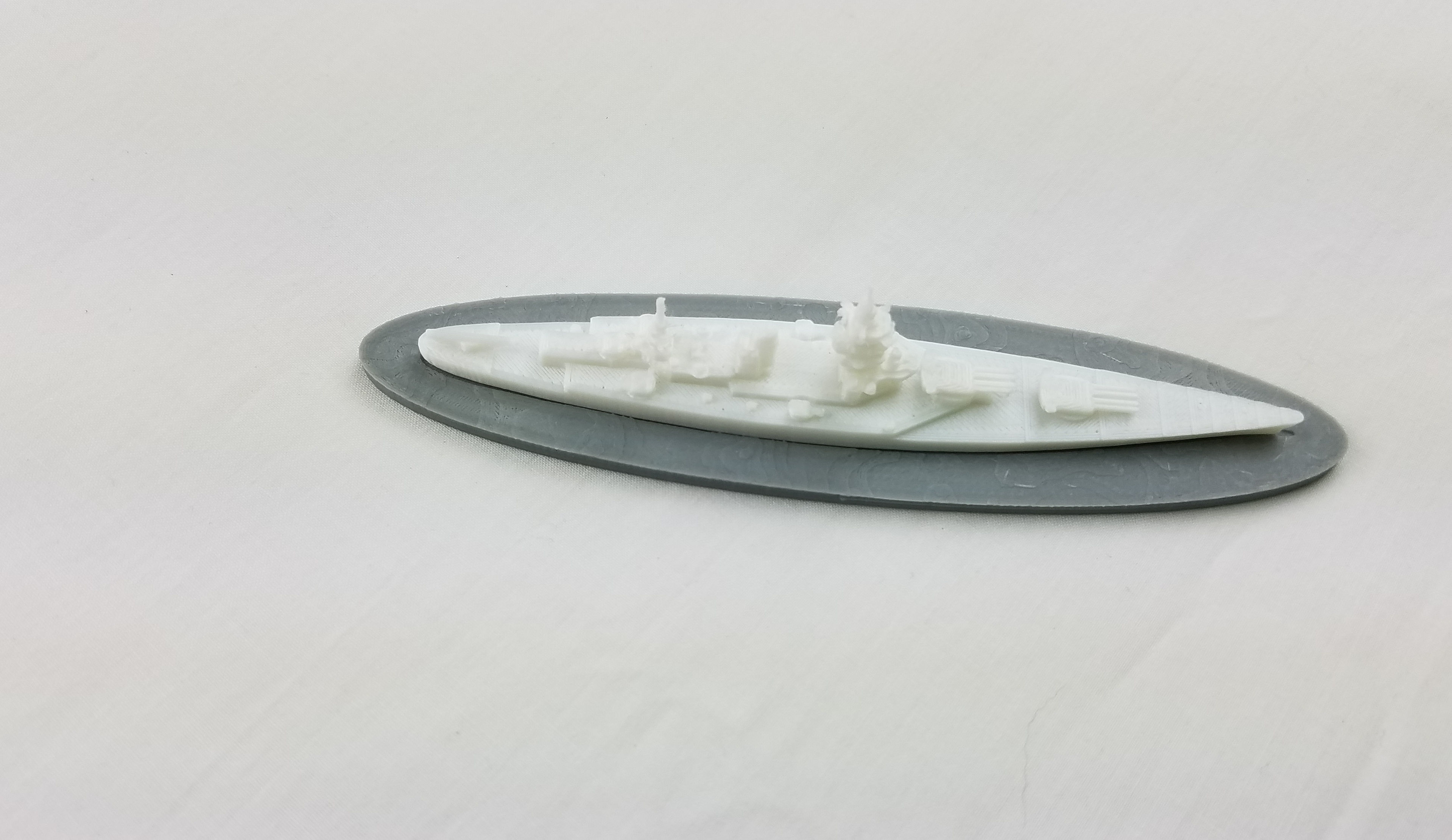 Waterline Base Template for Naval Miniatures free 3D model 3D printable ...