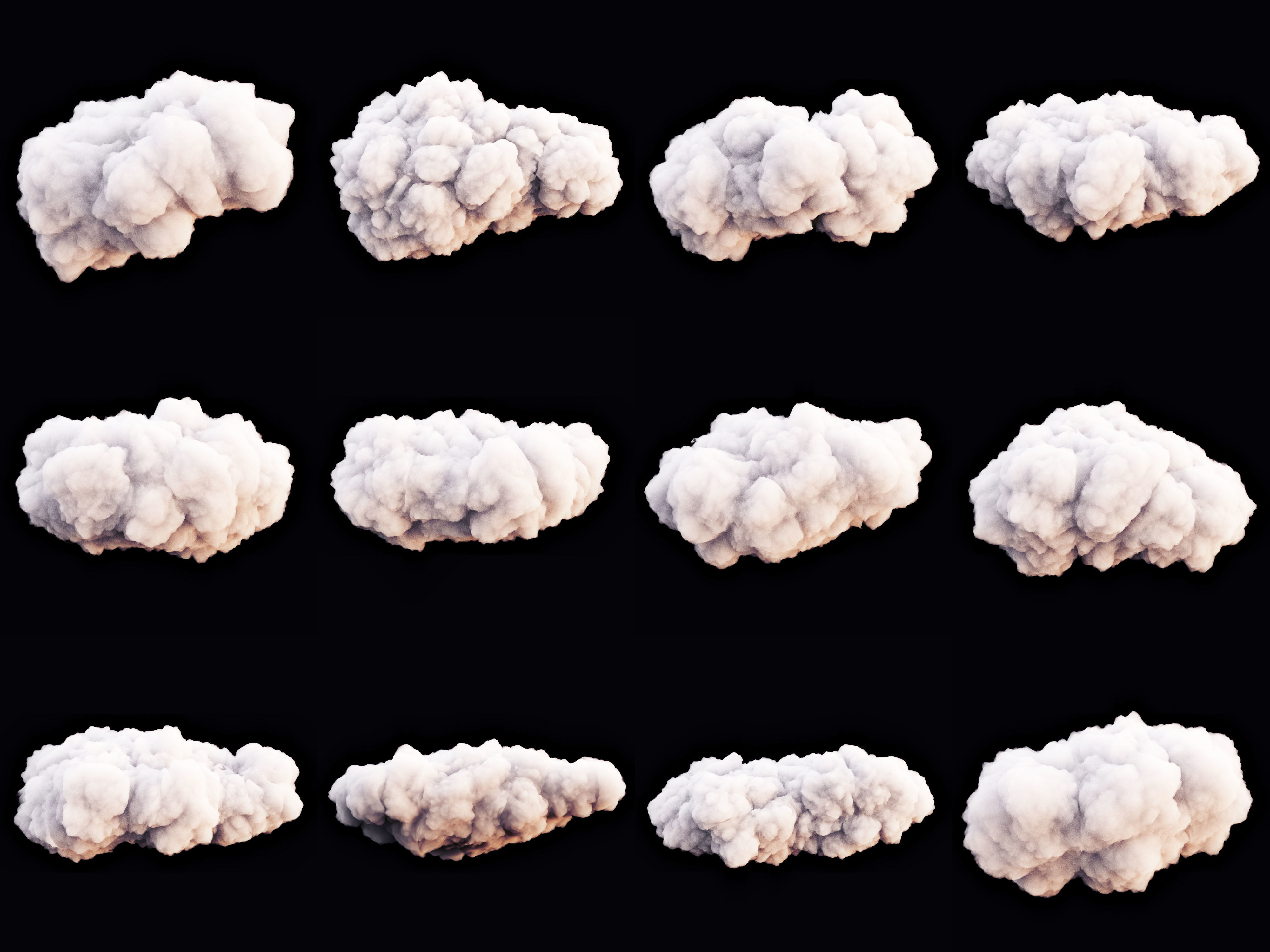 Clouds Set 3D model | CGTrader