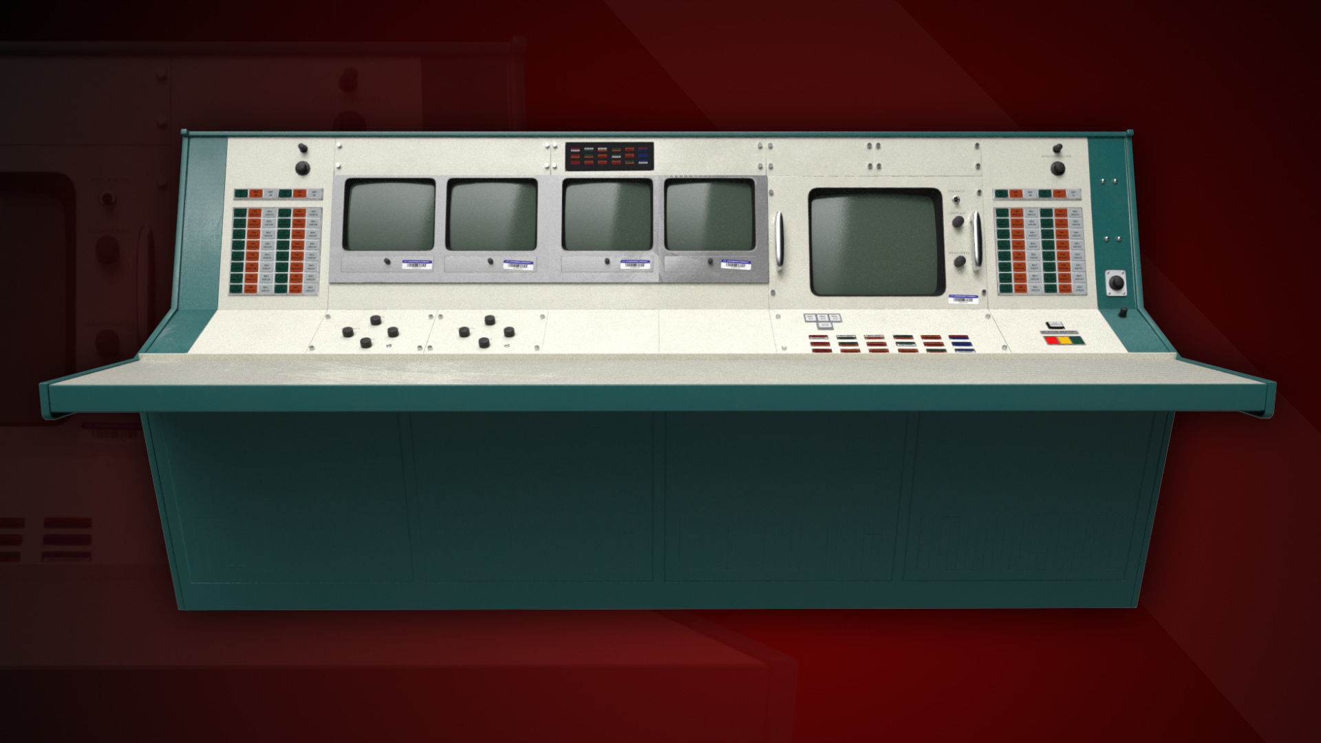 3D model Space Exploration Control Center - Apollo Flight Controller VR ...