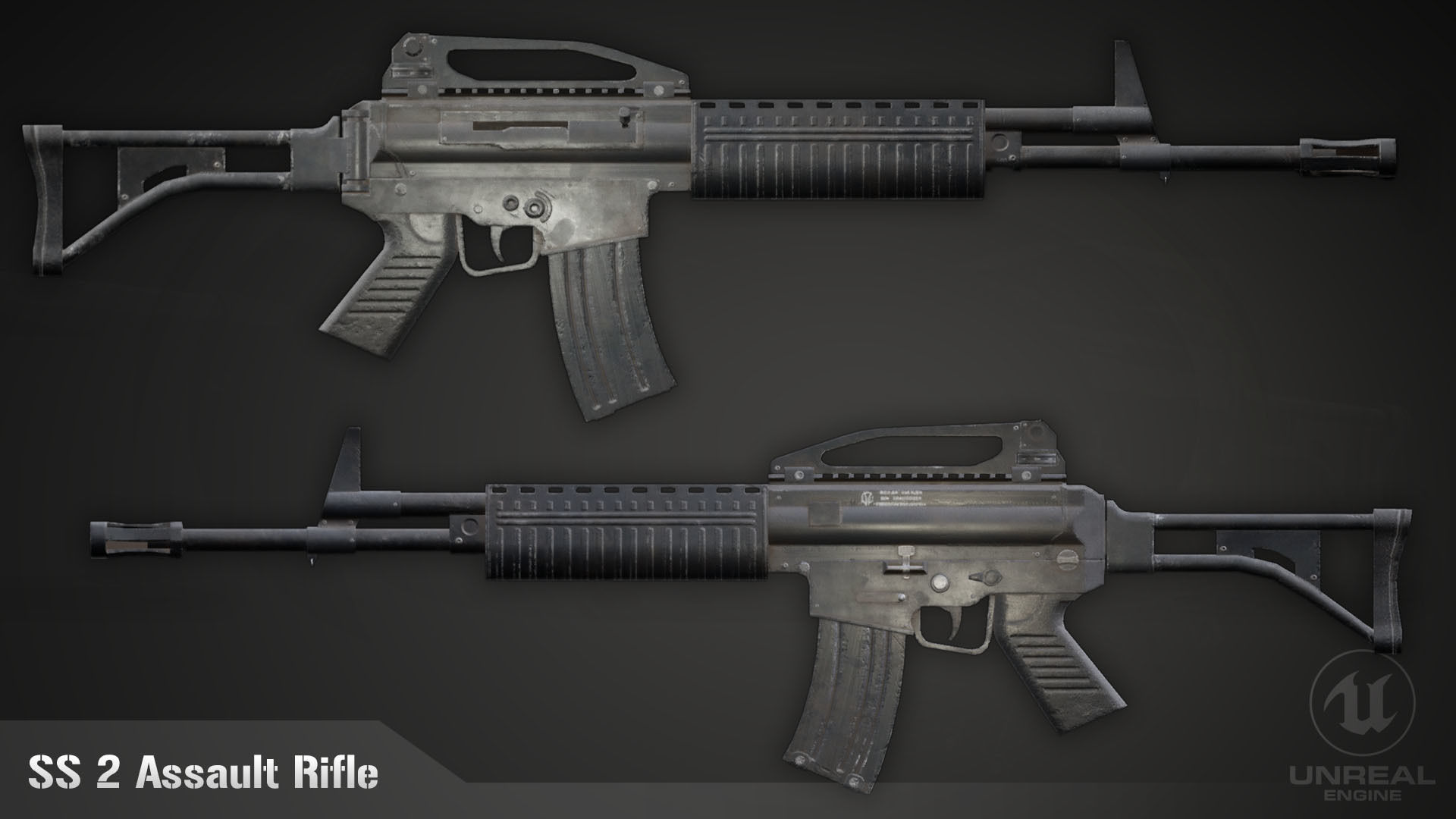 SS2 Assault Rifle free VR / AR / low-poly 3D model rigged | CGTrader