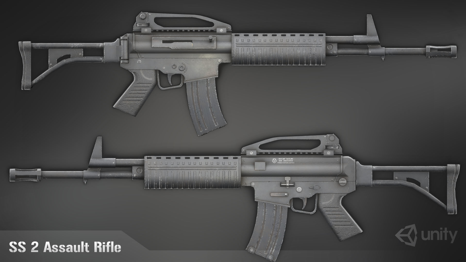 SS2 Assault Rifle free VR / AR / low-poly 3D model rigged | CGTrader