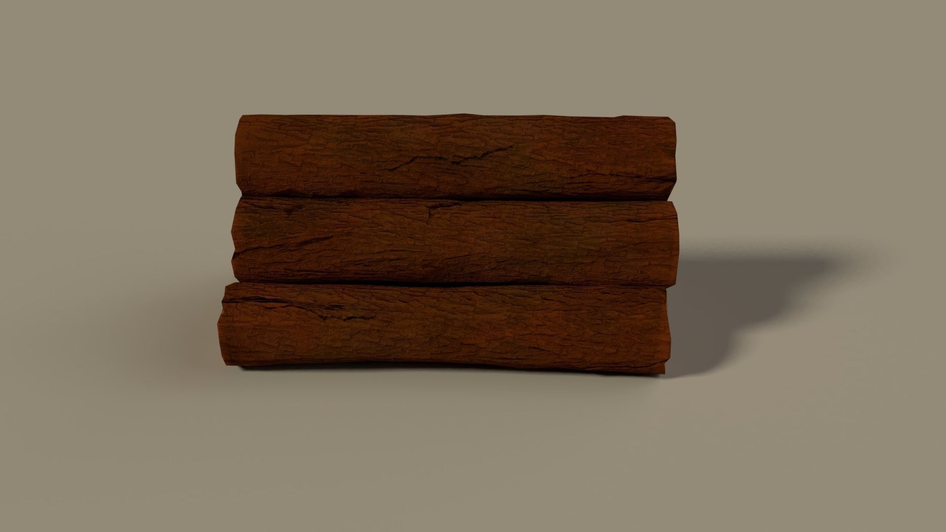 3D model Wood Log Pile Low Poly VR / AR / low-poly | CGTrader