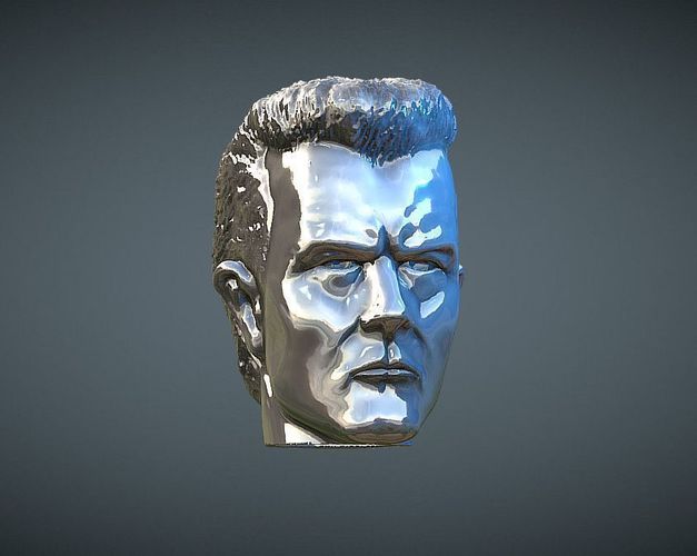 Terminator T1000 inspirited figure Head 3D model 3D printable | CGTrader