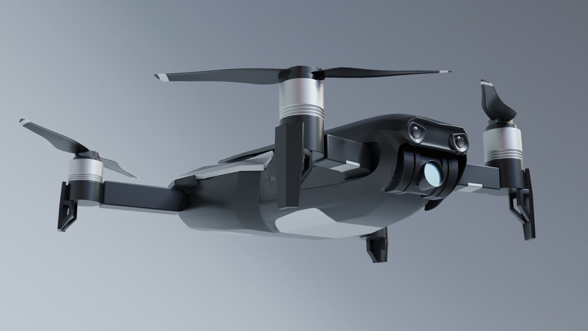 DJI Mavic Air Drone 3D model animated rigged | CGTrader