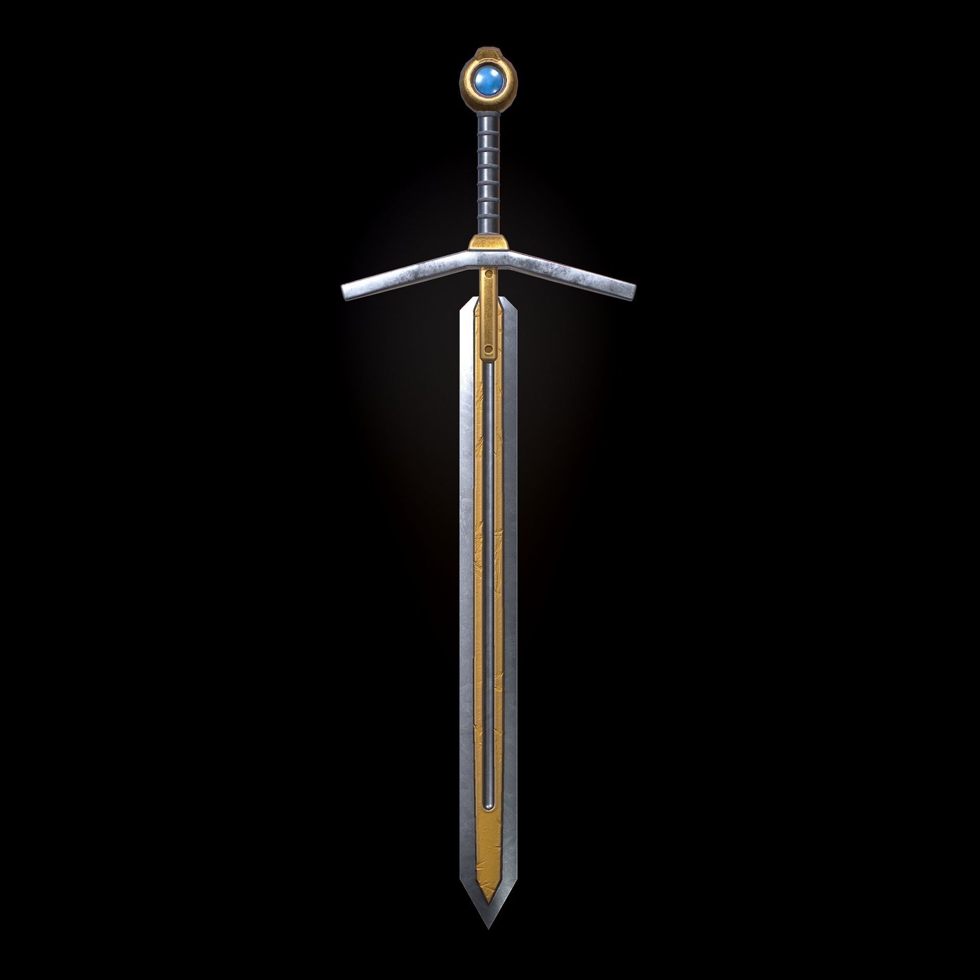 HIE Game Ready Sword N1 free VR / AR / low-poly 3D model | CGTrader