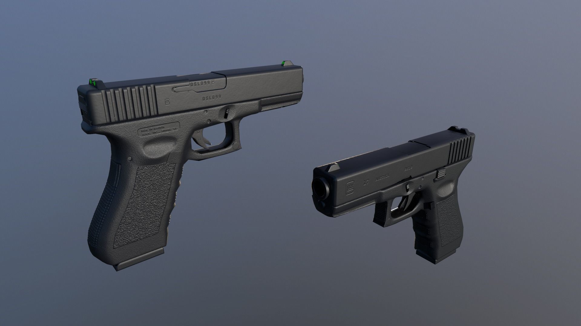 3D model Glock 17 Gen4 VR / AR / low-poly | CGTrader
