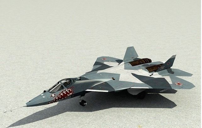 Fighter T-50 3D model | CGTrader