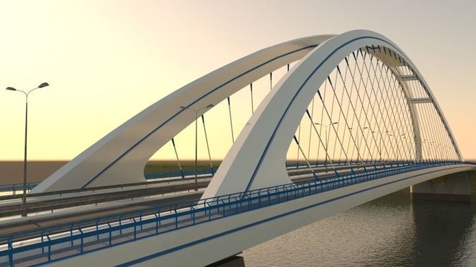 Arched bridge 3D model | CGTrader