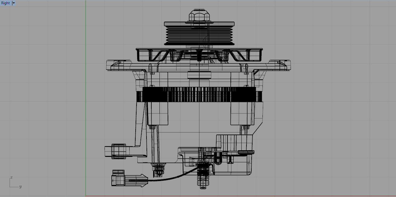 Alternator free 3D model | CGTrader