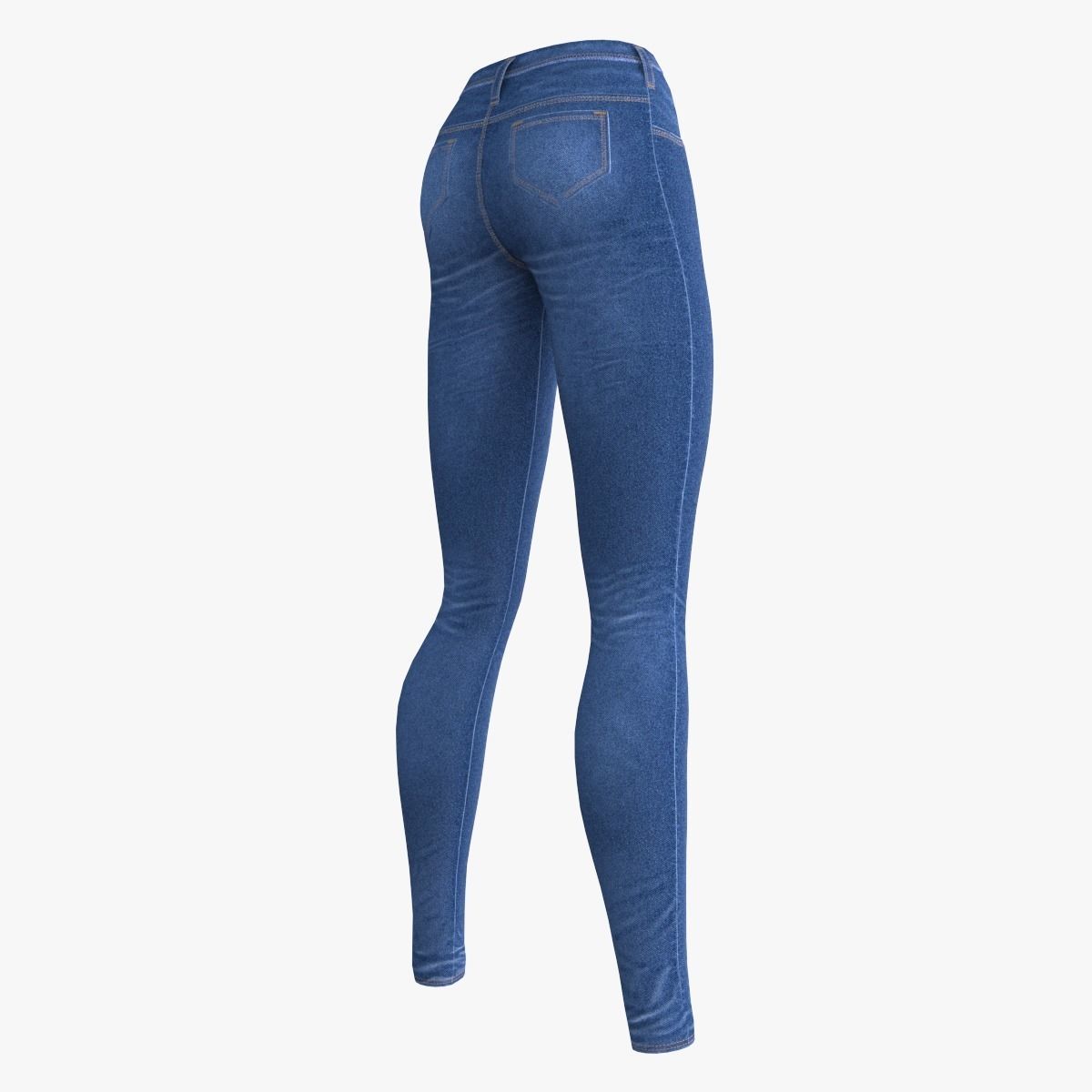 3D model Blue Jeans for young woman VR / AR / low-poly | CGTrader
