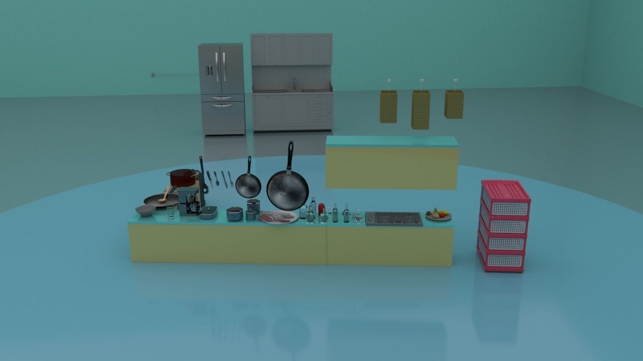 turbo -Of kitchen appliances free 3D model | CGTrader