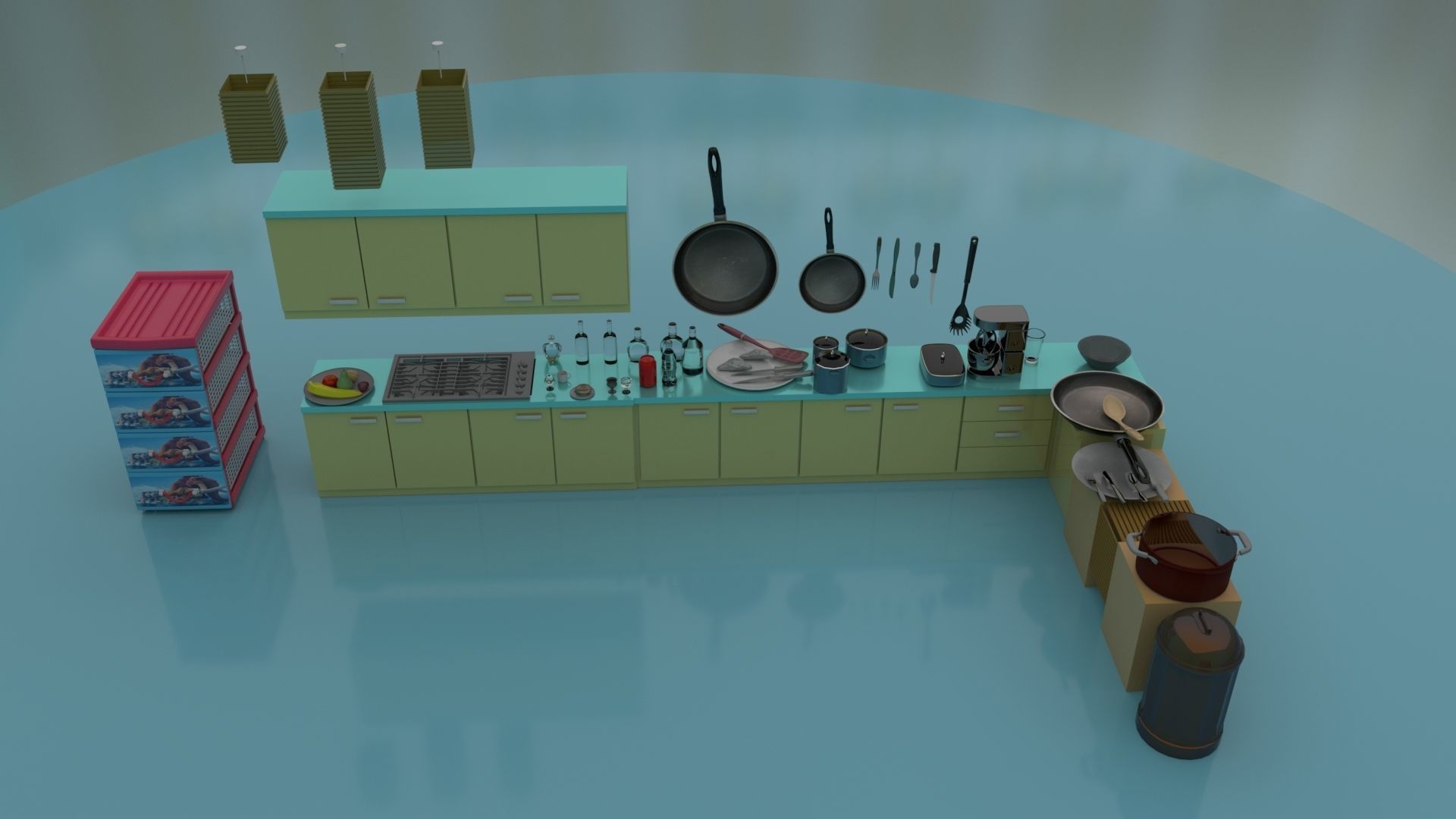 turbo -Of kitchen appliances free 3D model | CGTrader