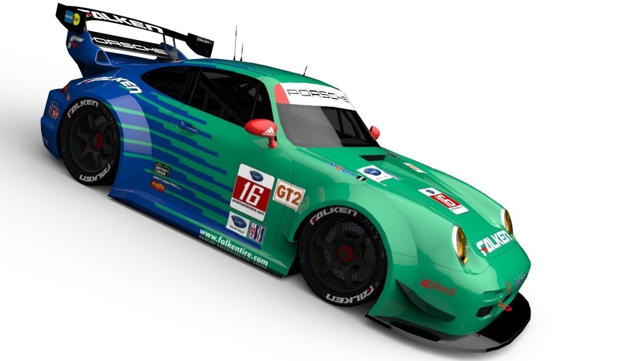 3D model Porsche 911 GT2 1998 IMSA VR / AR / low-poly | CGTrader
