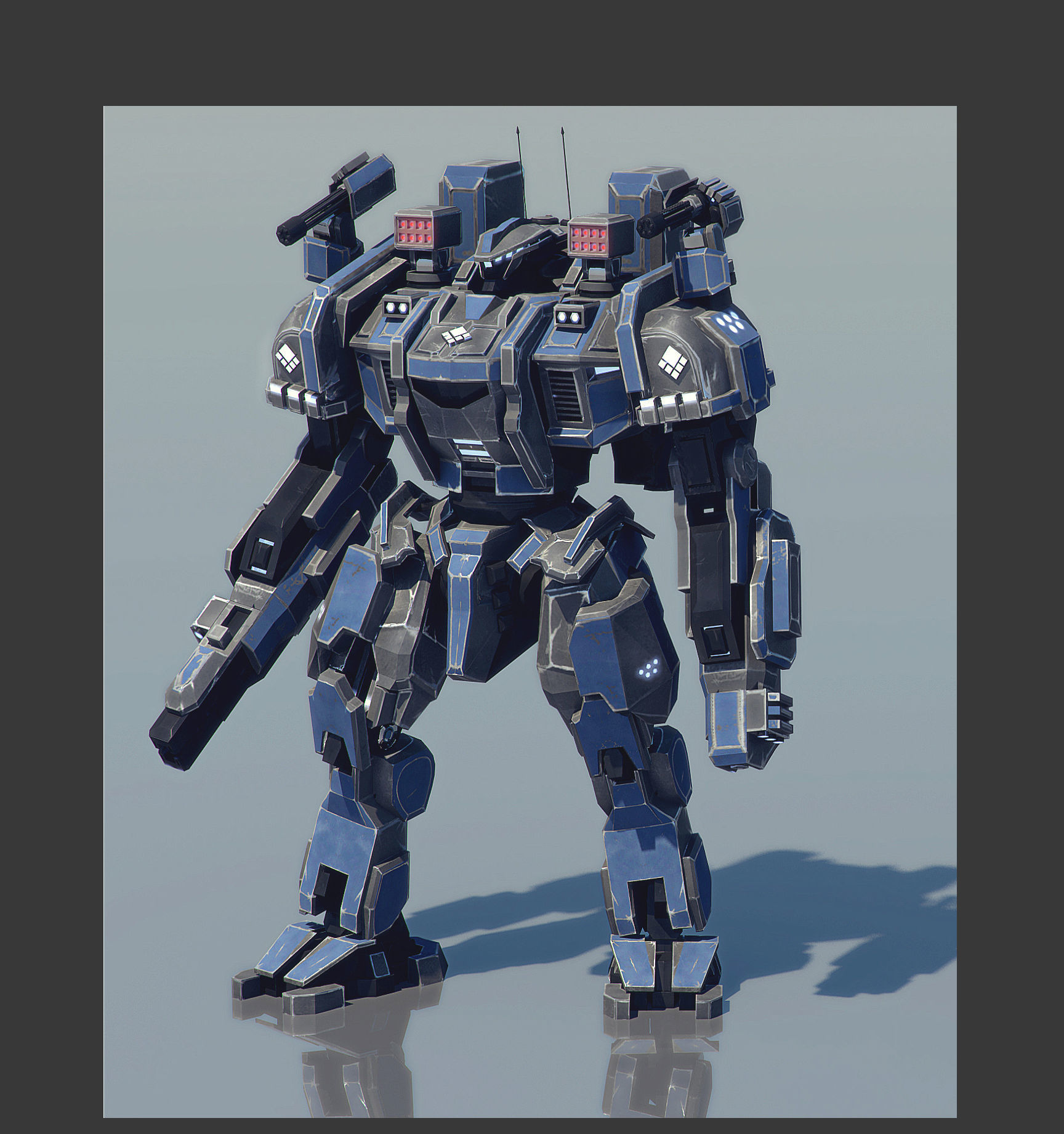 3D model Biped mecha VR / AR / low-poly | CGTrader
