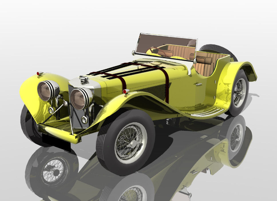 Old MG free 3D model | CGTrader