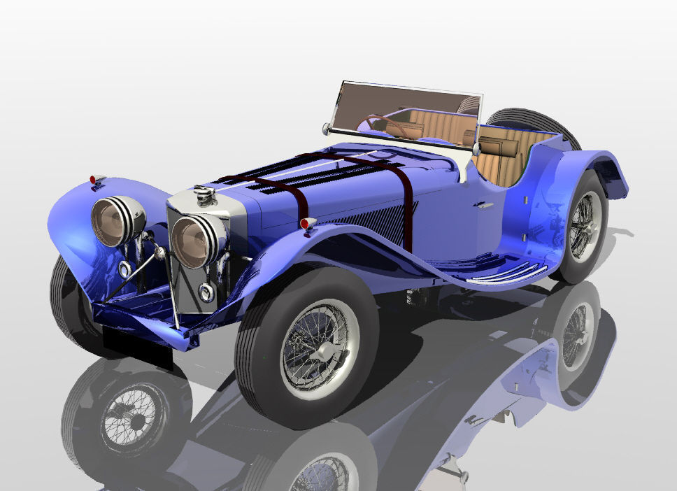 Old MG free 3D model | CGTrader