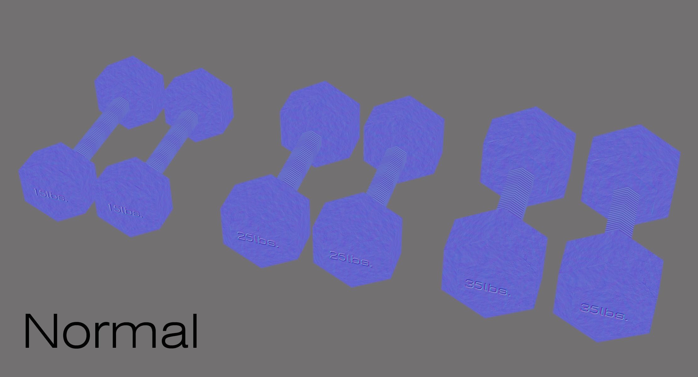 Gym Dumbbells - Low Poly 3D model | CGTrader