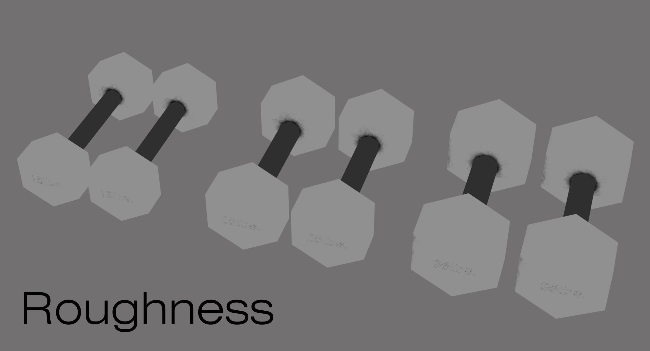 Gym Dumbbells - Low Poly 3D model | CGTrader