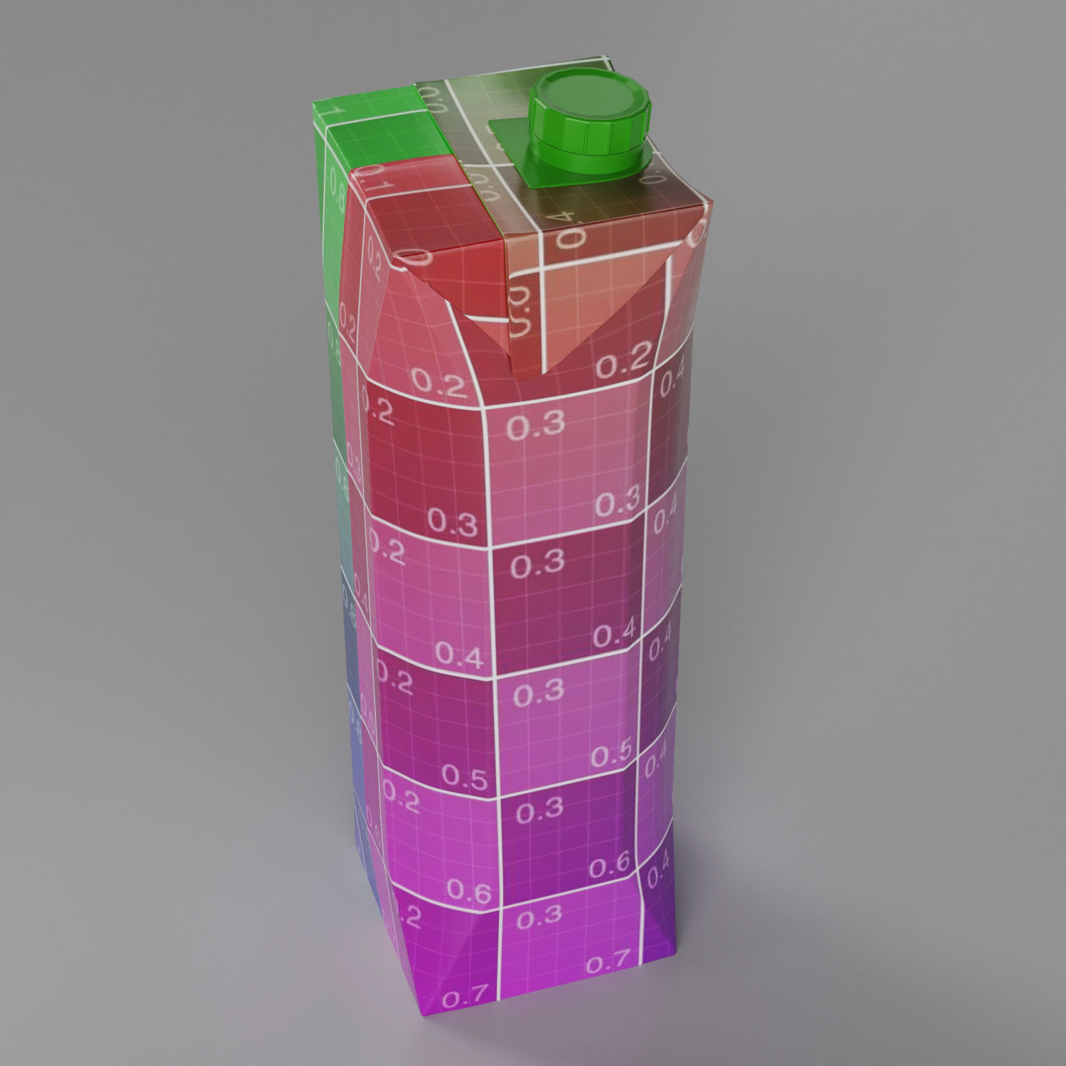 Tetra Juice Carton Box 3D model | CGTrader